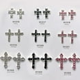 10Pack/set 3D Cross Nail Charms Alloy Cross Charms for Nail Cross Nail ...
