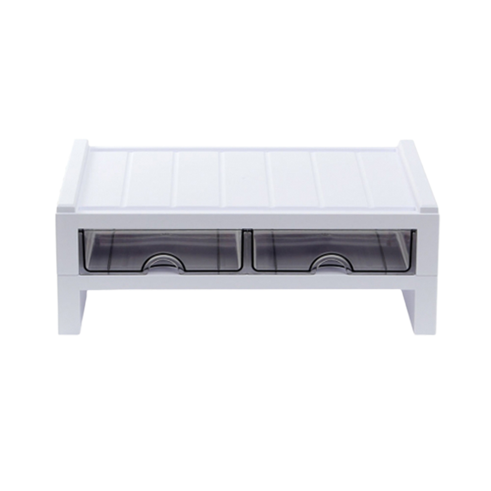 Muellery Monitor Riser Drawers ABS Monitor Stand Computer Desk ...