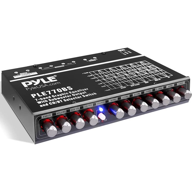 7 Bands Graphic Equalizer with SUB Volume Adjustable for Subwoofer ...