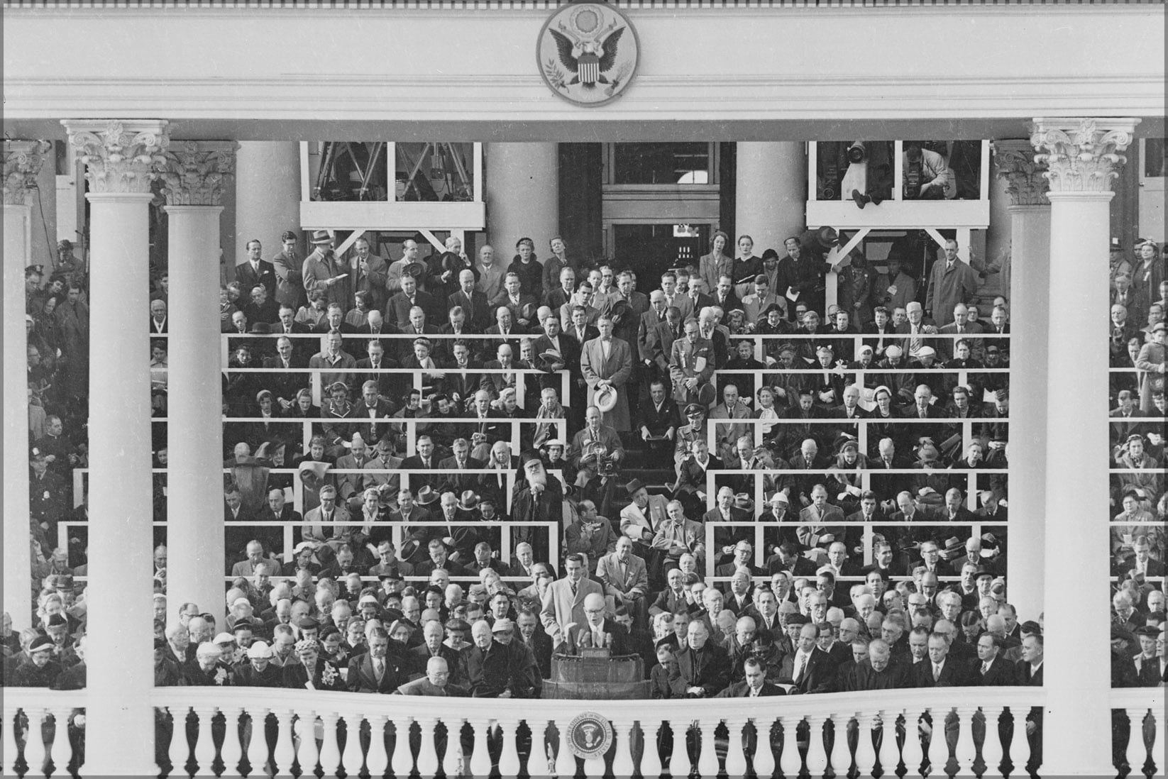 24"x36" Gallery Poster, Dwight D. Eisenhower delivering his Inaugural ...