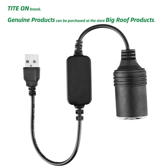 ACDANC USB Cigarette Lighter Adapter - USB A Male to 12V Car Cigarette ...