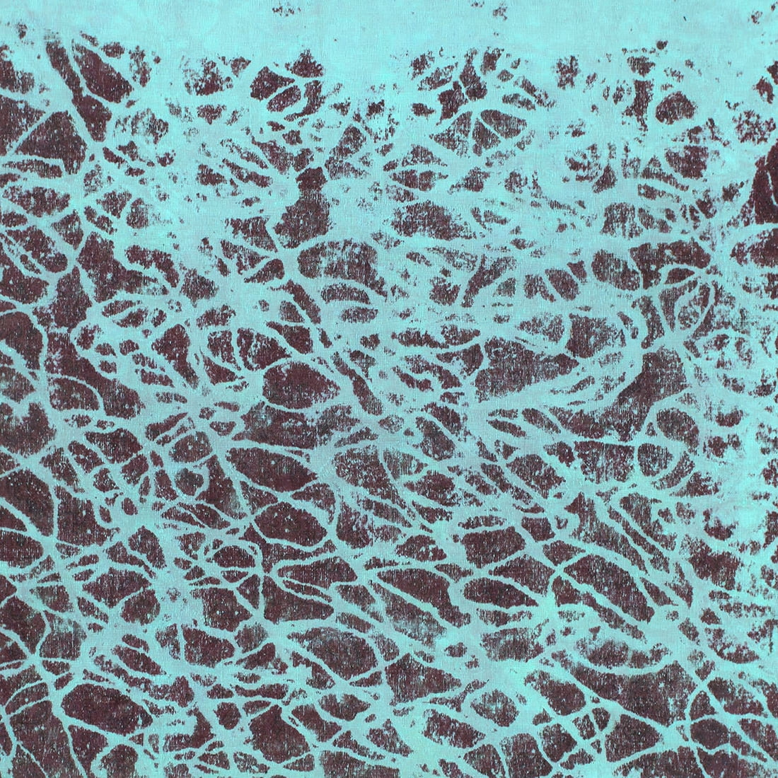 Ahgly Company Machine Washable Indoor Square Abstract Turquoise Blue ...