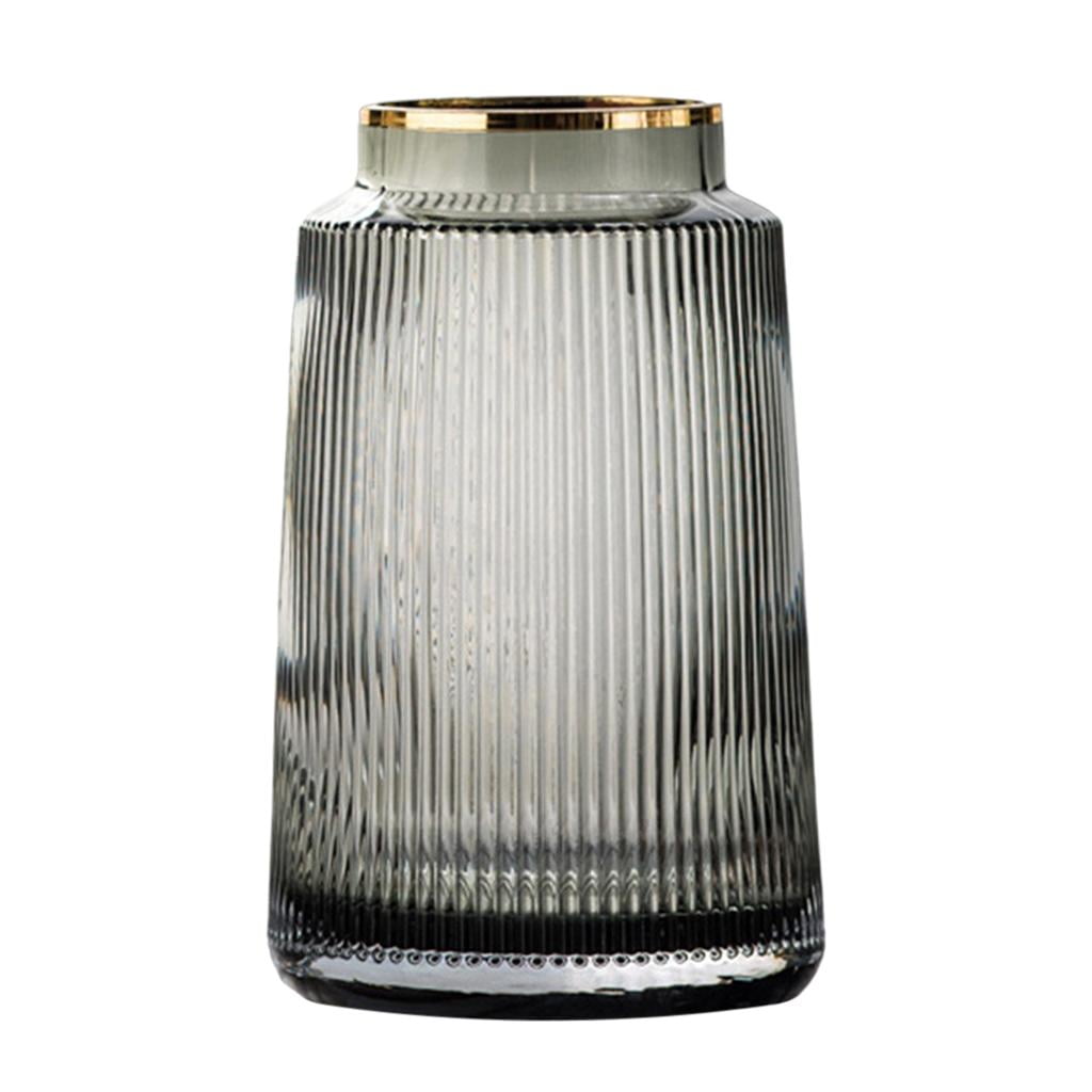 Transparent Flower Vases Tall Thickened Crystal Glass Hydroponics ...