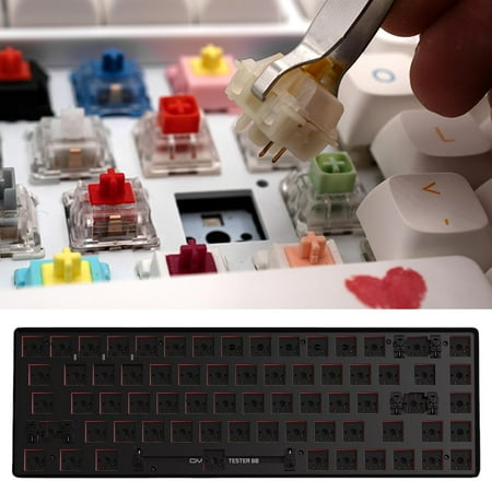 Mechanical Keyboard Hot Swap Switches Compact Layout Mounting Plate for ...
