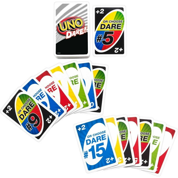 UNO Party Pack of 4 Card Games for Kids & Adults Featuring UNO, DOS ...