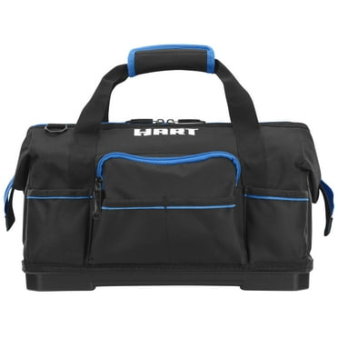 HART 26" Toolbox, Resin Tool Storage and Organization, Black with Blue ...