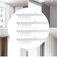 Miumaeov Ceiling Mount Curtain Track Kit with Hooks, Small Size for ...