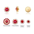 100Pieces Mixed Size Flower Sew on Rhinestones with Flatback for ...