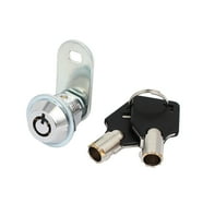 Drawer Cupboard Metal Cylinder Head Square Base Cabinet Lock and Key ...