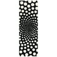 SAFAVIEH Soho Chloe Polka Dots Wool Area Rug, Black/Ivory, 6' x 6 ...