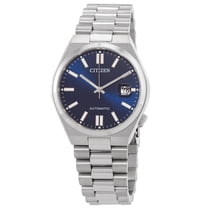 Citizen Men's Corso Eco-Drive Blue Dial Dress Wrist Watch, Silver ...