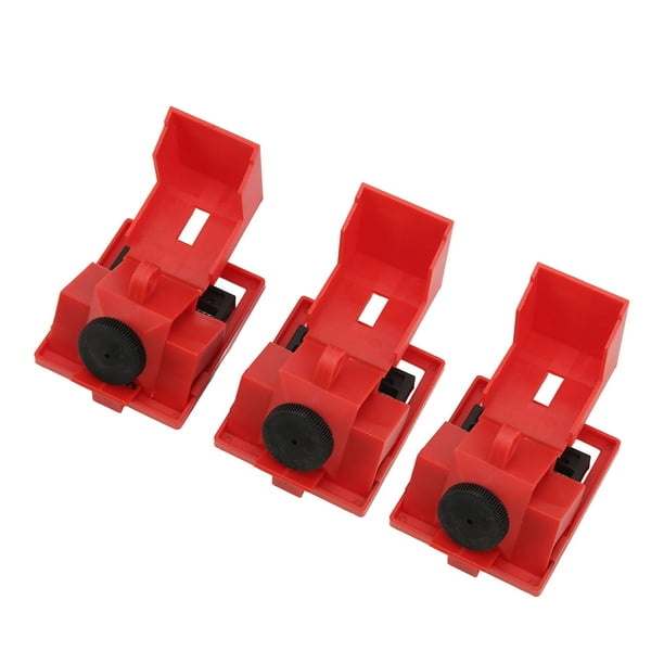 Lockout Tagout Devices,3Pcs/Set Large Clamp On Circuit Breaker Lock Breaker Lock Out Device ...