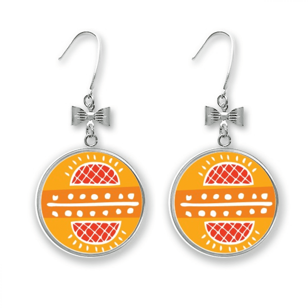 Red PineFruit Mexico Totems Ancient Civilization Bow Earrings Drop Stud ...