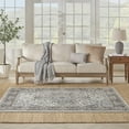 "Nourison Concerto Ivory/Grey Persian Area Rug, 7'10"" x 9'10 ...