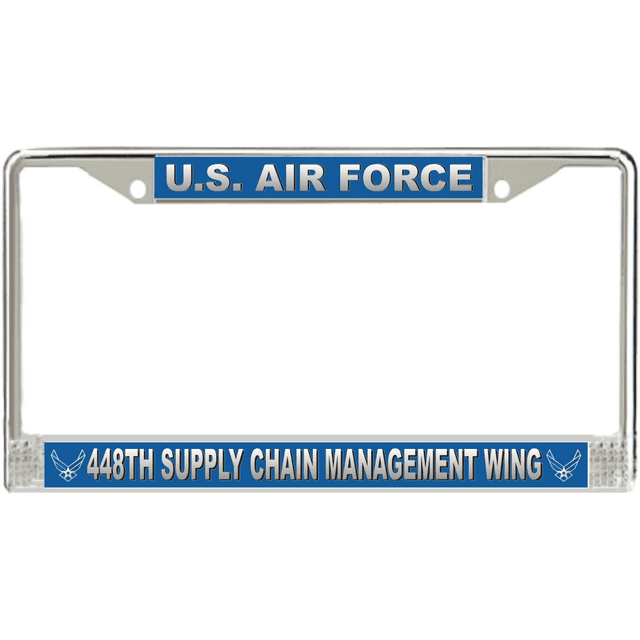 U.S. Air Force 448th Supply Chain Management Wing License Plate Frame ...