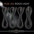 Sunpie Series Connection Rectangle Series 4pcs RGB-W LED Rock Lights ...