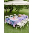 54x80 Inch Outdoor Tablecloth with Umbrella Hole Zipper Rectangle Sea ...
