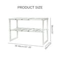 HONEIER Under Sink Organizer, 2-Tier Adjustable Expandable Storage Rack ...