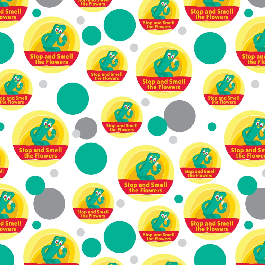 Stop and Smell the Flowers - Gumby Premium Gift Wrap Wrapping Paper ...