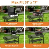 Annualring Portable Outdoor Grill Cart,Stainless Steel Folding Grill ...