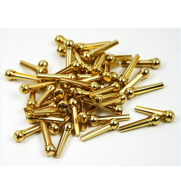 6 Pieces Brass Pegs Guitar Guitars Tailpiece End Pin Bridge String ...