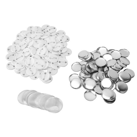 Pin Back Button Parts100 Sets Pin Back Button Making Supplies Badge ...