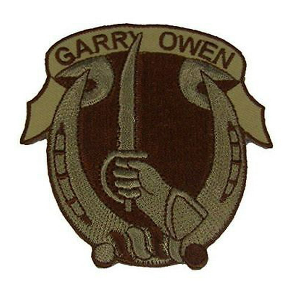US ARMY SEVENTH 7TH CAVALRY REGIMENT PATCH GARRYOWEN DESERT TAN ...