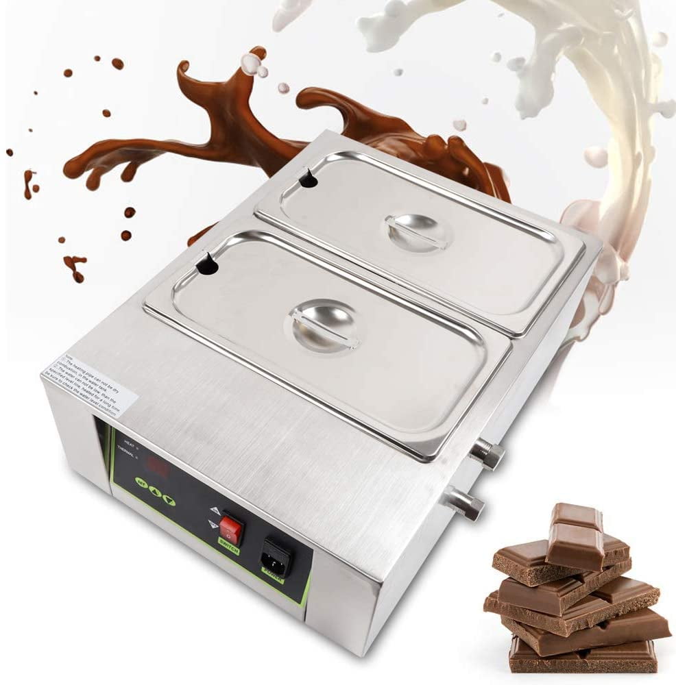 2 Grid Electric Commercial Chocolate Heater Melter Pots Butter Cheese ...