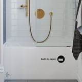 Voltaire 48 x 32 Skirted Left Drain Soaking Apron Bathtub in Glossy ...