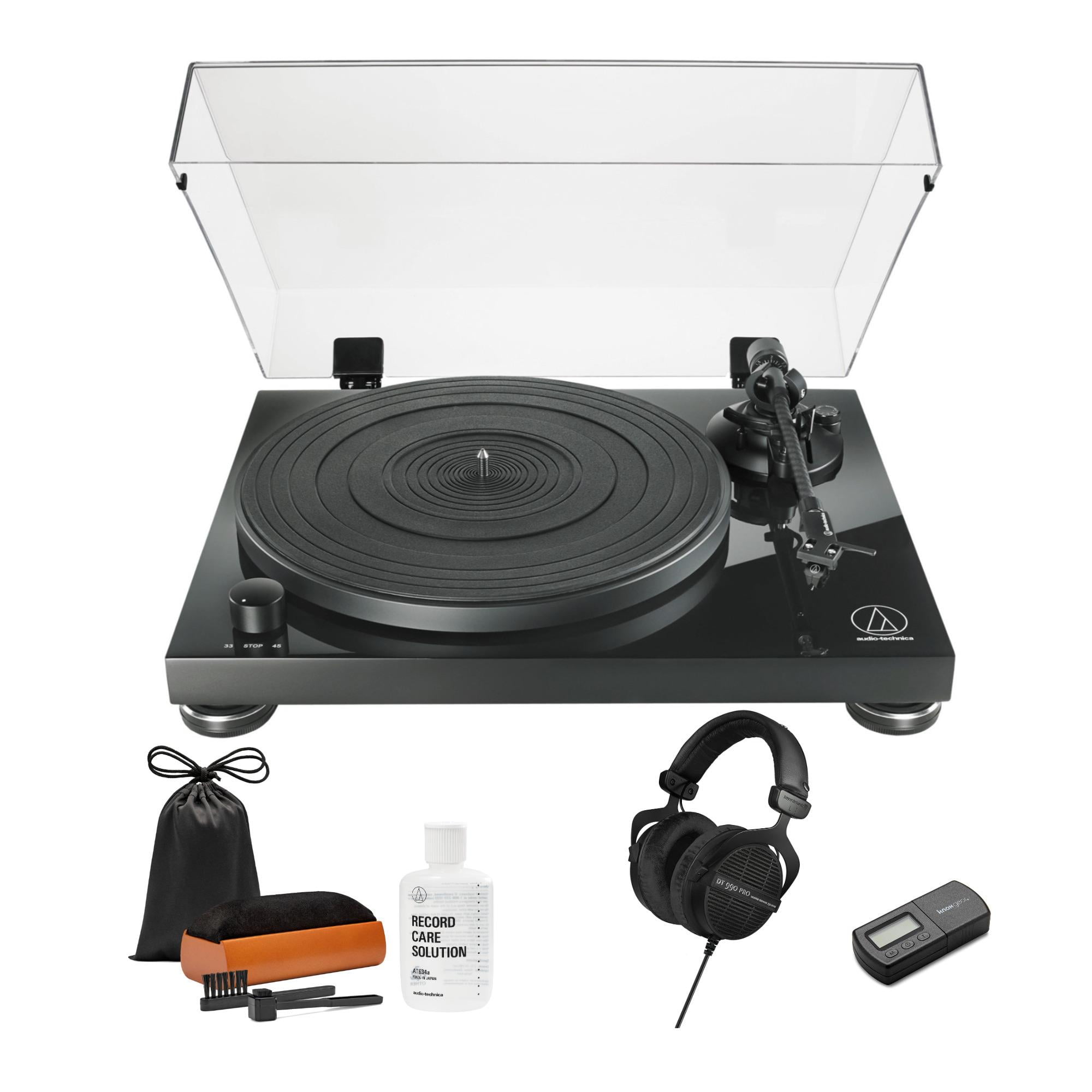 Audio Technica AT-LPW50PB Turntable with Beyerdynamic DT 990 PRO ...