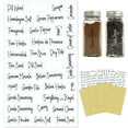Cheers.US 274Pcs Kitchen Spice Jar Labels Preprinted. Minimalist Black ...