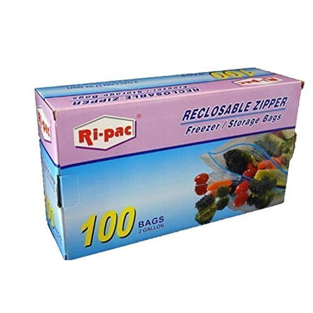 Ri Pac Zip Lock Freezer Storage Bags 2 Gallon 100-Count | Walmart Canada