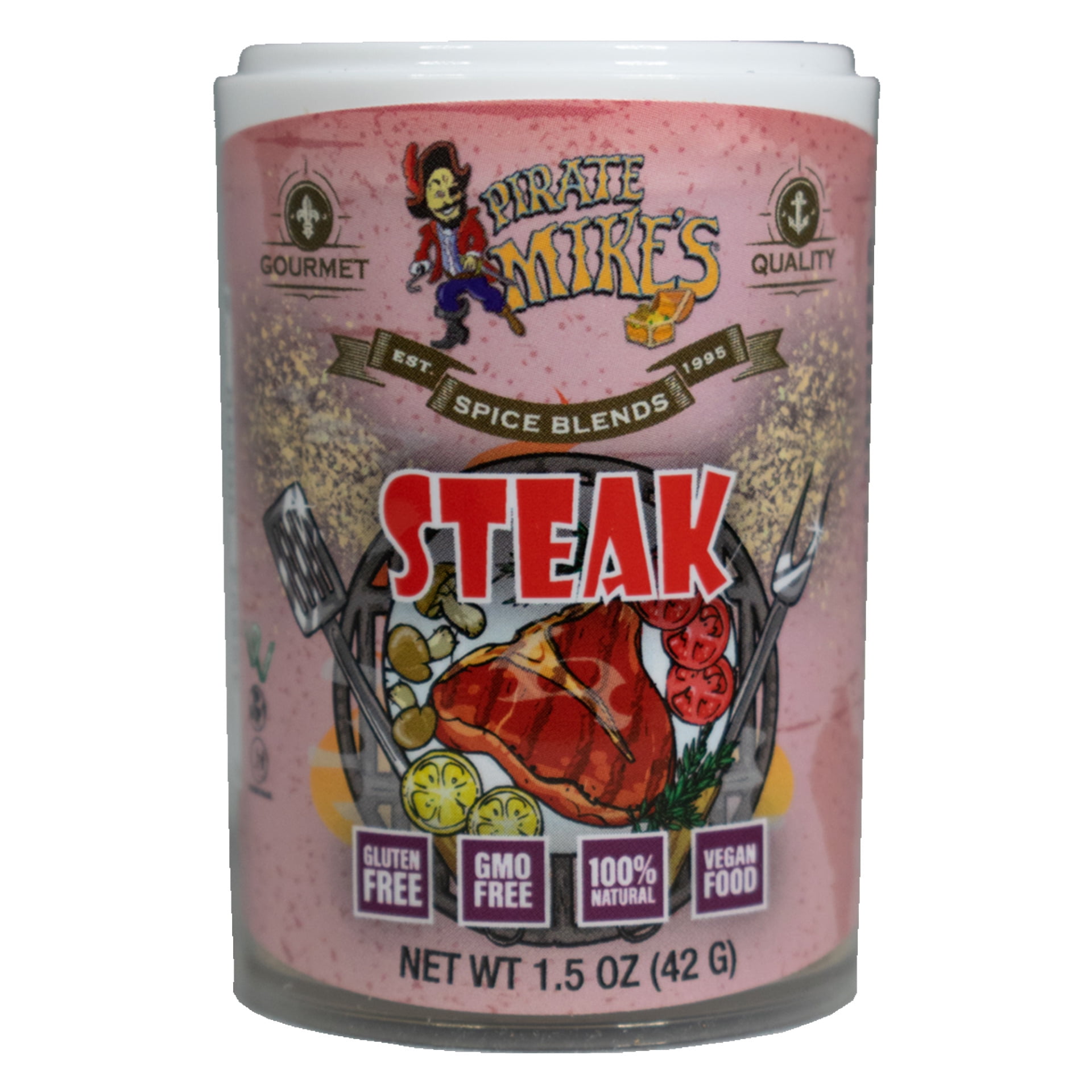 Pirate Mike's Steak Seasoning Small 1.5 oz - Walmart.com