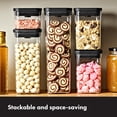 Airtight Food Storage Container Large Square 2.8 Quart Durable Kitchen ...