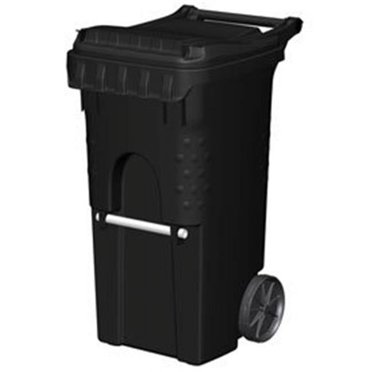 Global Industrial Mobile Heavy Duty Trash Container, 95 Gallon, Blue ...