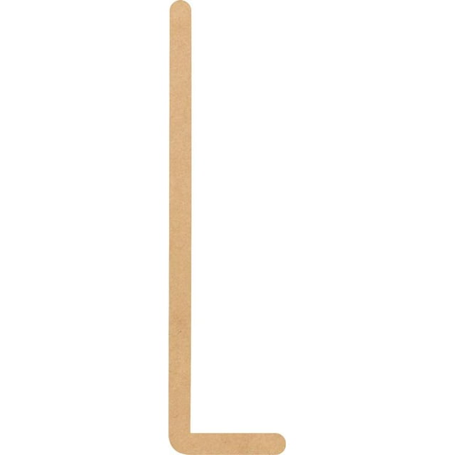 Unpainted Wooden 8'' Cream Peach Letter L, Paintable Alphabet A-Z ...