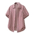 Fashion Shirt for Men,Mens Short Sleeve Casual Button Down Printed ...