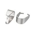 1000pc Resistant 201 Stainless Steel Snap on Bails Stainless Steel ...