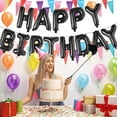 Happy Birthday Balloon Banner Party 16 Inch 3D Aluminum Foil Balloon ...