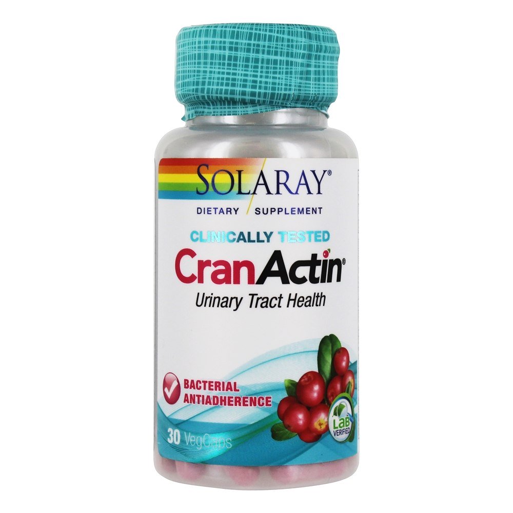 Solaray Cranactin Cranberry AF Extract Vegetarian Capsules, 400 mg, 30 ...
