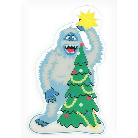 Bumble Tops the Tree Double Sided Gel Christmas Window Cling Decoration ...