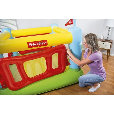 Fisher-Price Kids Bouncetastic Bouncer Indoor Inflatable Bounce House ...