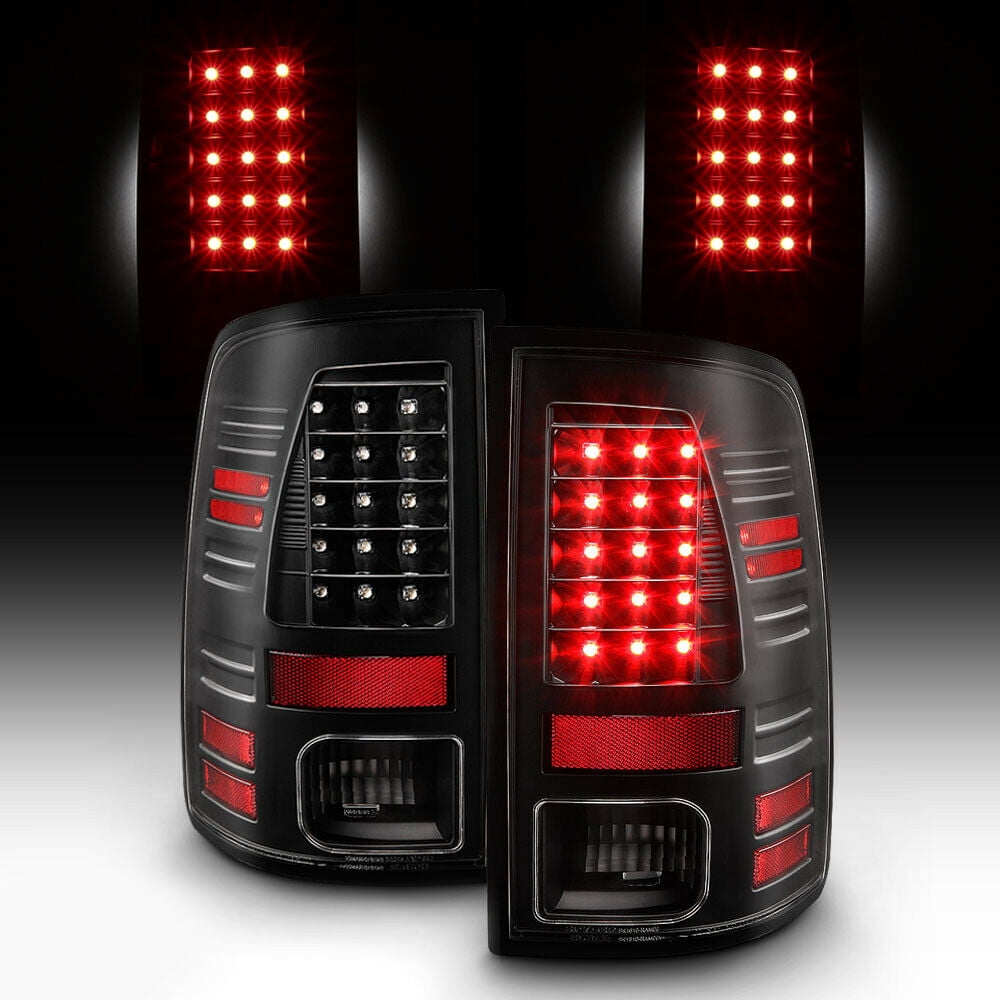 Onyx Black LED Tail Brake Signal Light For 2009-2020 Dodge Ram Truck ...