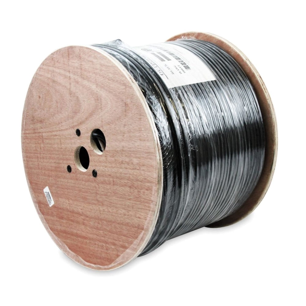 Cable Central LLC 1000Ft RG6 CCS Quad Shield Direct Burrial Outdoor ...