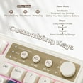 99 Keys Gaming Keyboard, Tri-Mode Bluetooth/2.4GHz/USB-C Retro Creamy ...