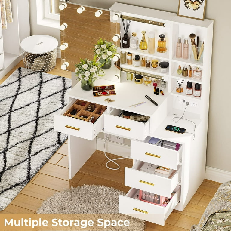 Dressing Table Designs With Storage