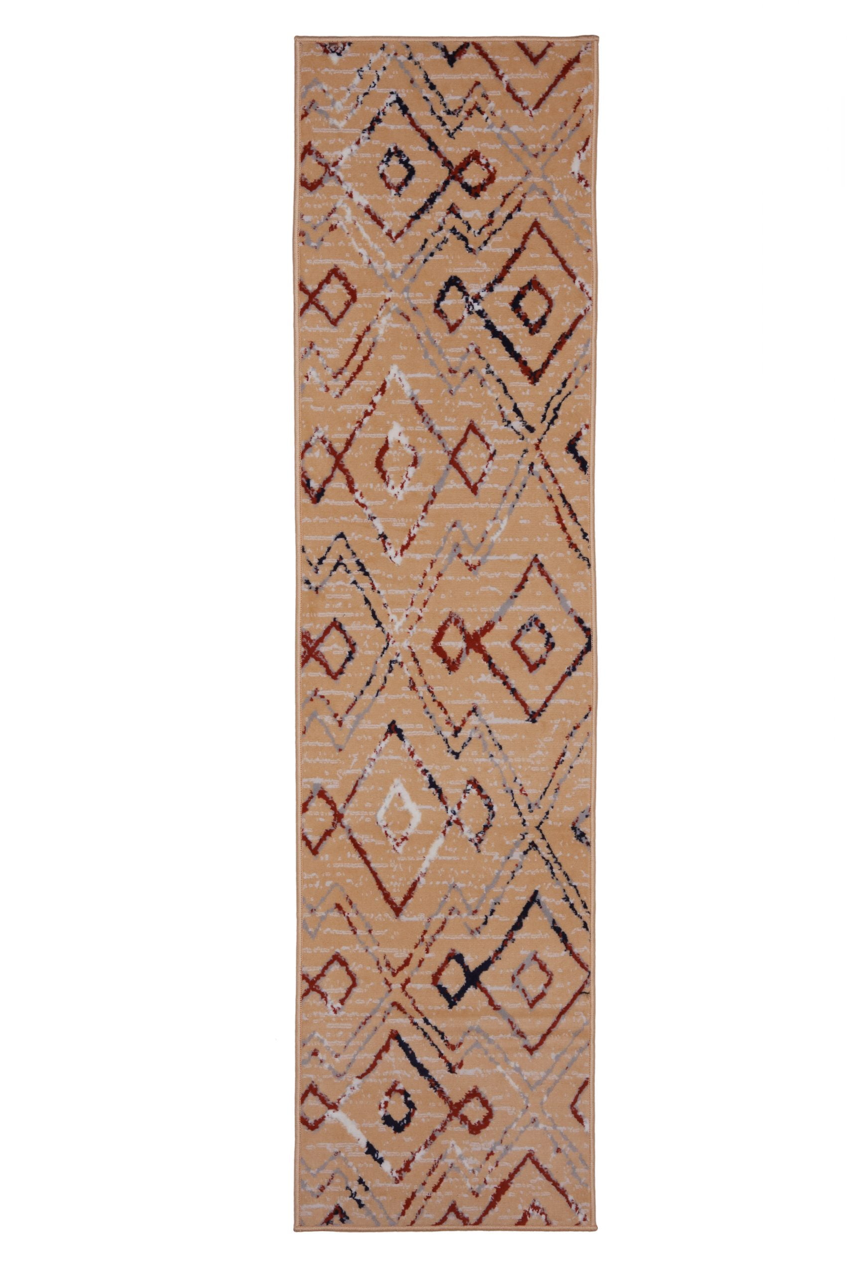 Furnish My Place Indoor Moroccan Geometric Print Rug with Jute Backing ...