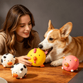 BESTSKY 2026 New Pet Dog Puppy Honking Pig Shape Chew Fetch Play Toy ...