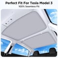 2026 Upgraded for Tesla Model 3 Accessories Sunshade Roof [No Sag, Ice ...