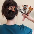 Cartoon Twist Hair Clips Cute Acrylic Hair Claw For Women Girls Acces ...